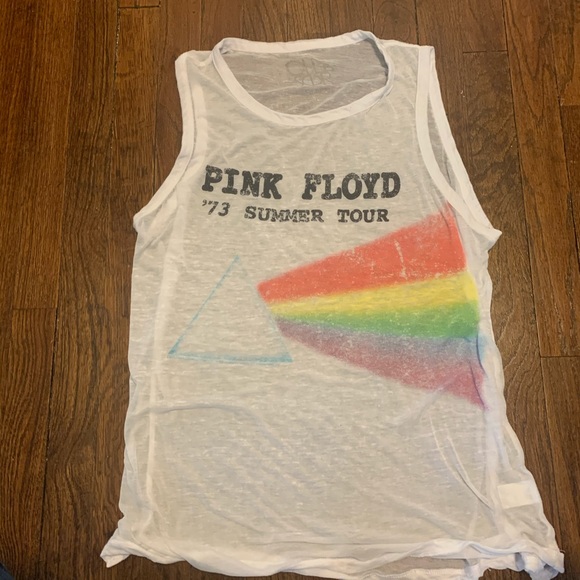 Chaser | Tops | Chaser Pink Floyd 73 Summer Tour Burnout Muscle Tank ...